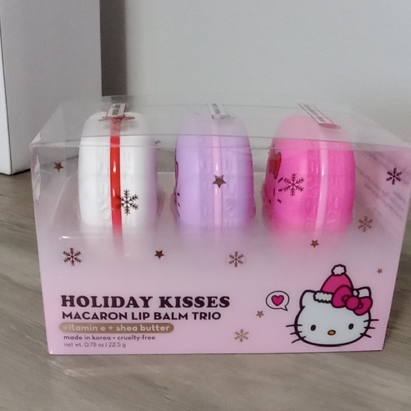 Hello Kitty | Makeup | Hello Kitty Macaron Lip Balm Trio In White ...